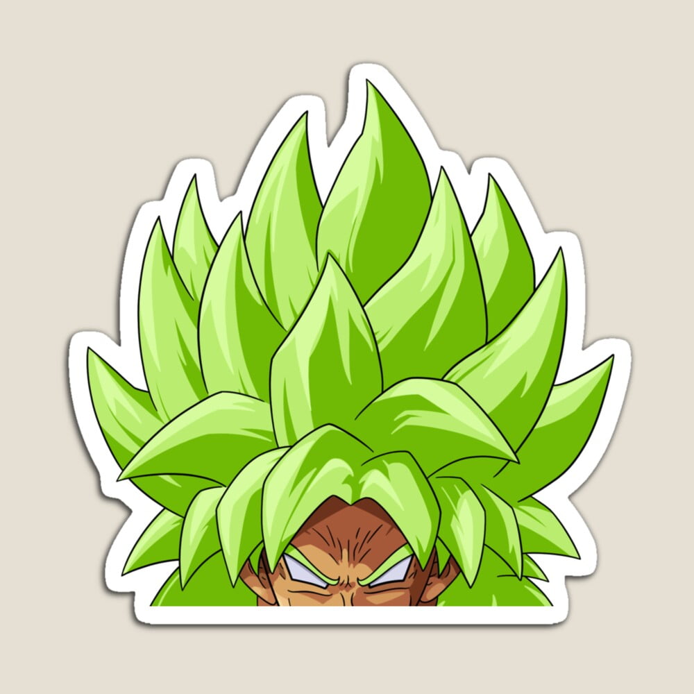 Kira Sticker With Dbs Broly Super Saiyan Peeker Sticker Decorative ...