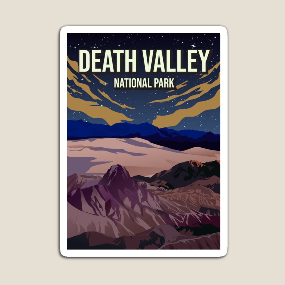 Kira Sticker With Death Valley National Park Nature Landscape Travel ...
