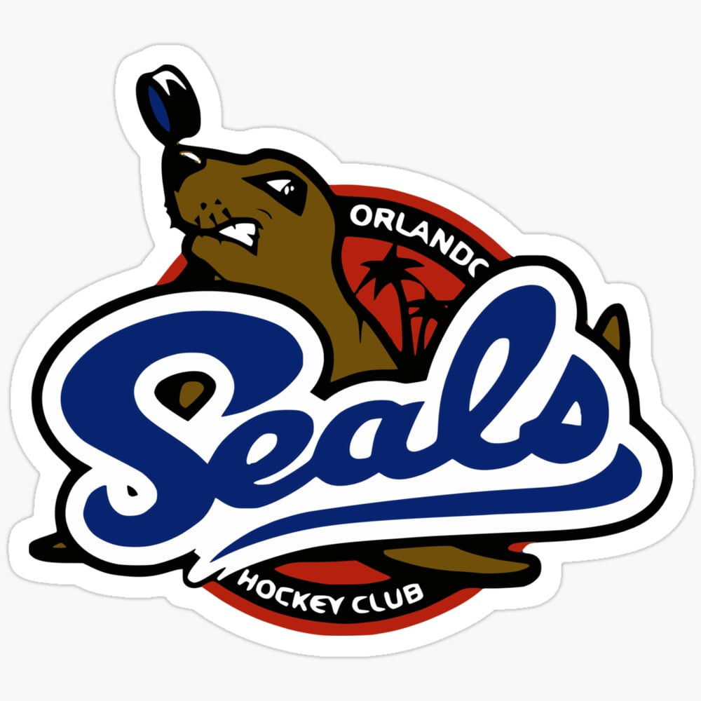 Kira Sticker - Defunct Hockey Team Orlandoeals Achl Orlando Hockey Team ...