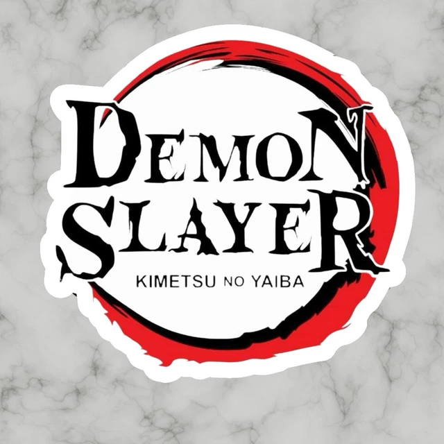 Kira Sticker With Demon Slayer Kimetsu No Yaiba Logo Anime Cool Glossy ...