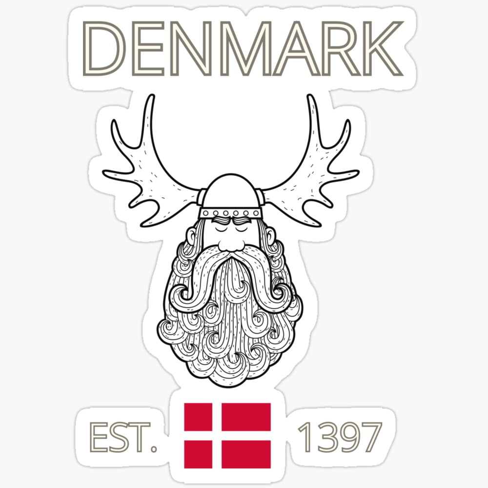 Kira Sticker - Denmark - Danish Viking Gift For You - Phone Stickers ...