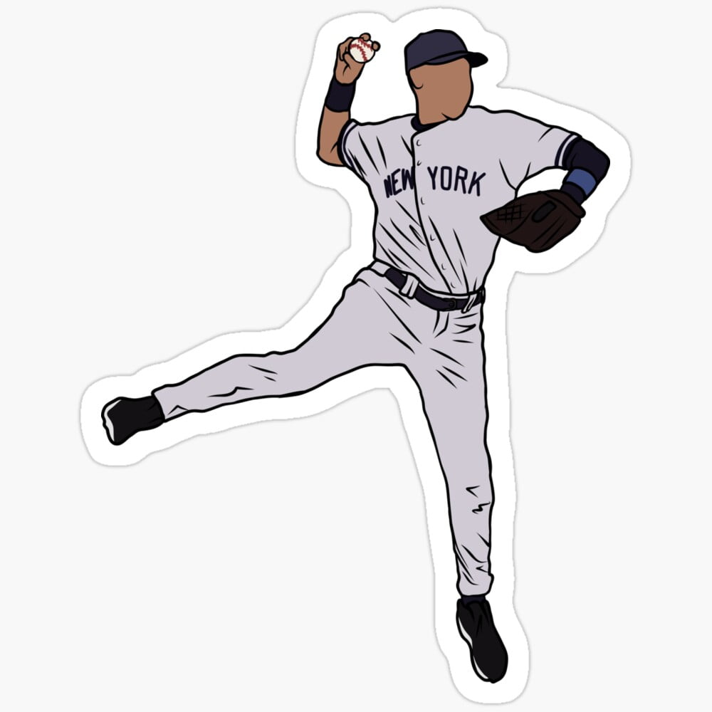 Kira Sticker - Derek Jeter Jump Throw Sticker - Single, Trio, Or Squad ...