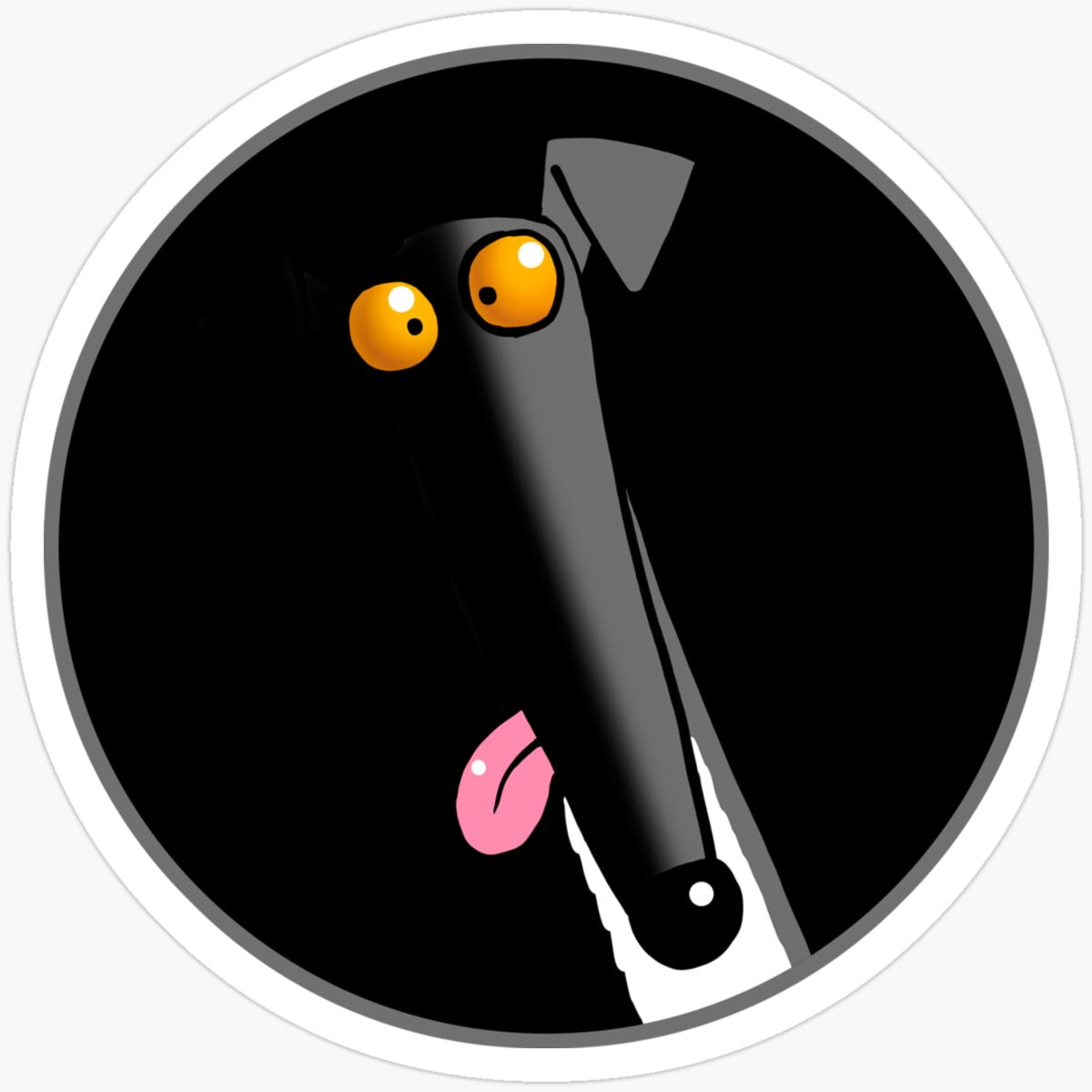 Kira Sticker - Derp In The Dark Sticker, Funny Waterproof Decal For Pet ...