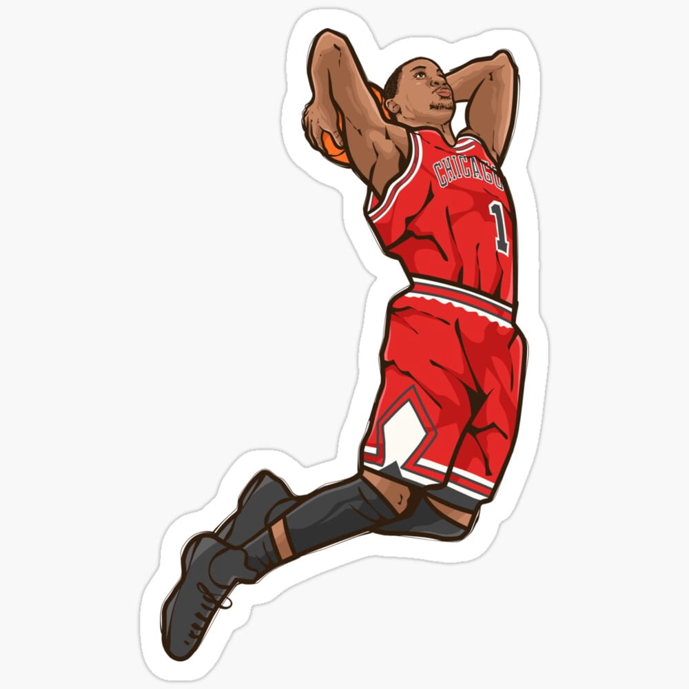 Kira Sticker - Derrick Rose Dunk Sticker - Single, Trio, Or Squad ...