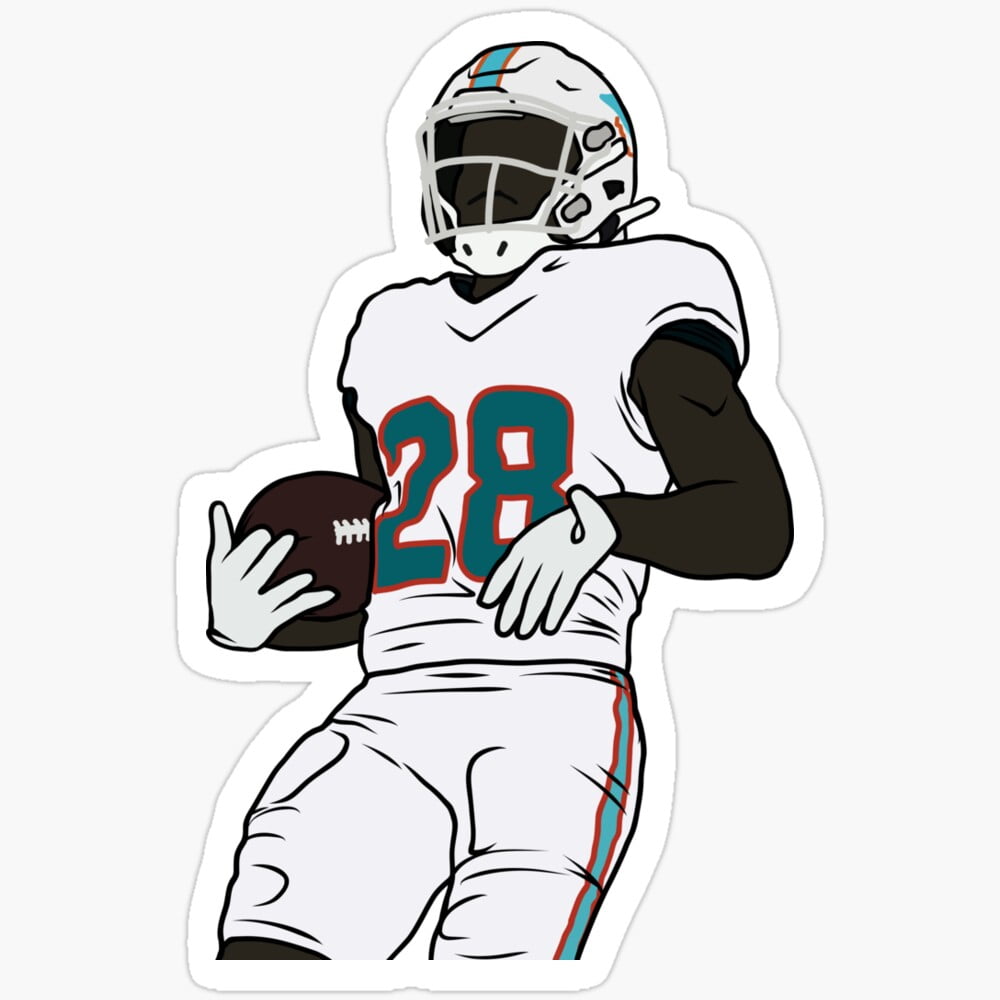 Kira Sticker - Devon Achane Celebration Sticker - Single, Trio, Or ...