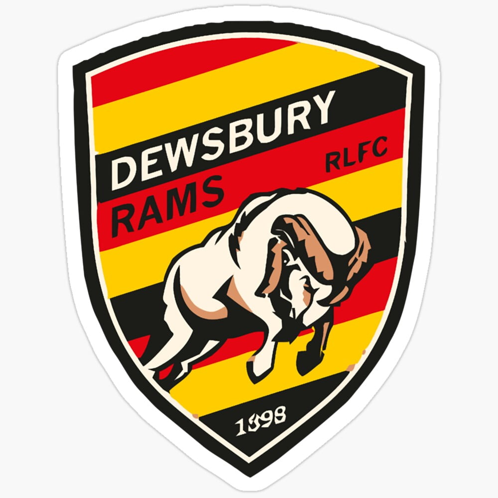 Kira Sticker - Dewsbury Rams Logo Vintageperfect Sticker Gift For ...