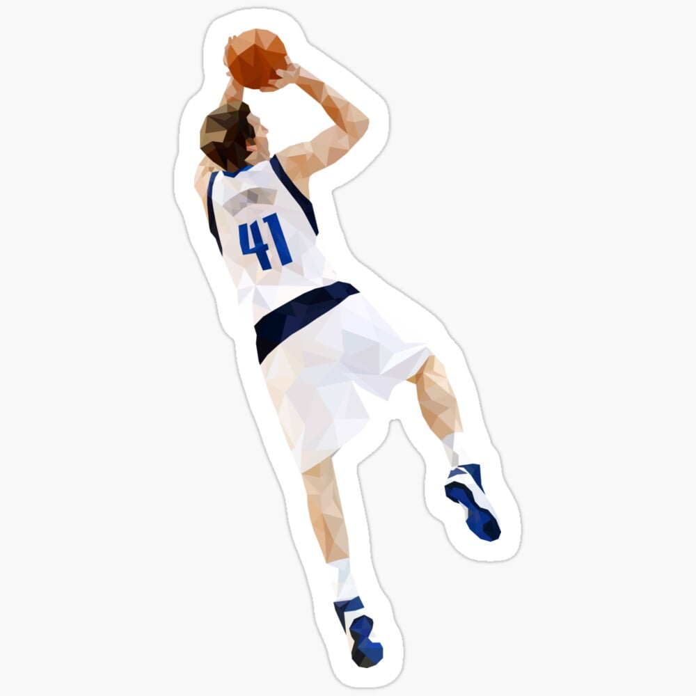 Kira Sticker - Dirk Nowitzki Fadeaway Sticker - Single, Trio, Or Squad ...