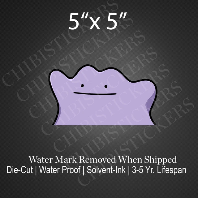 Kira Sticker With Ditto Pokemon Pikachu Kawaii Car Window Peeker ...