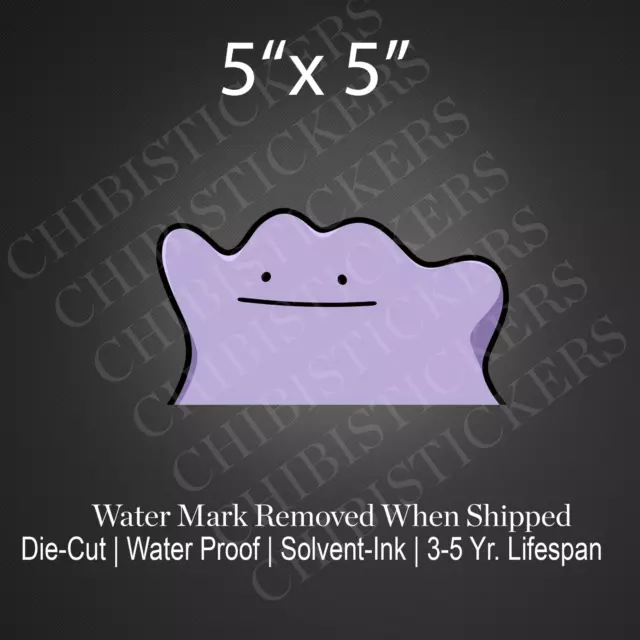 Kira Sticker With Ditto Pokemon Pikachu Kawaii Car Window Vinyl ...