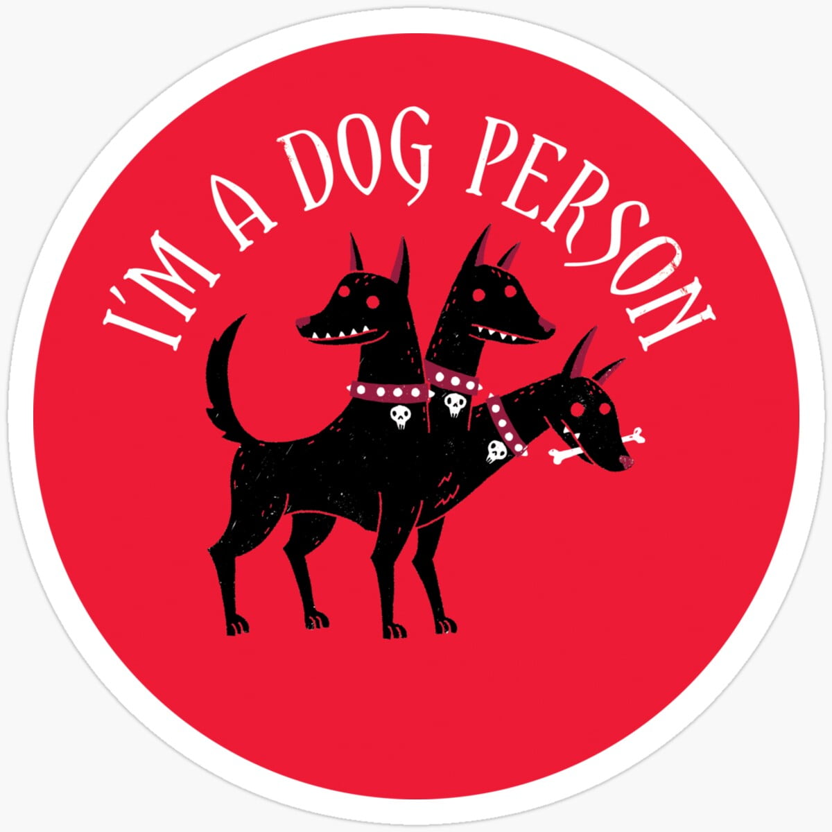 Kira Sticker - Dog Person Sticker, Funny Waterproof Decal For Pet ...