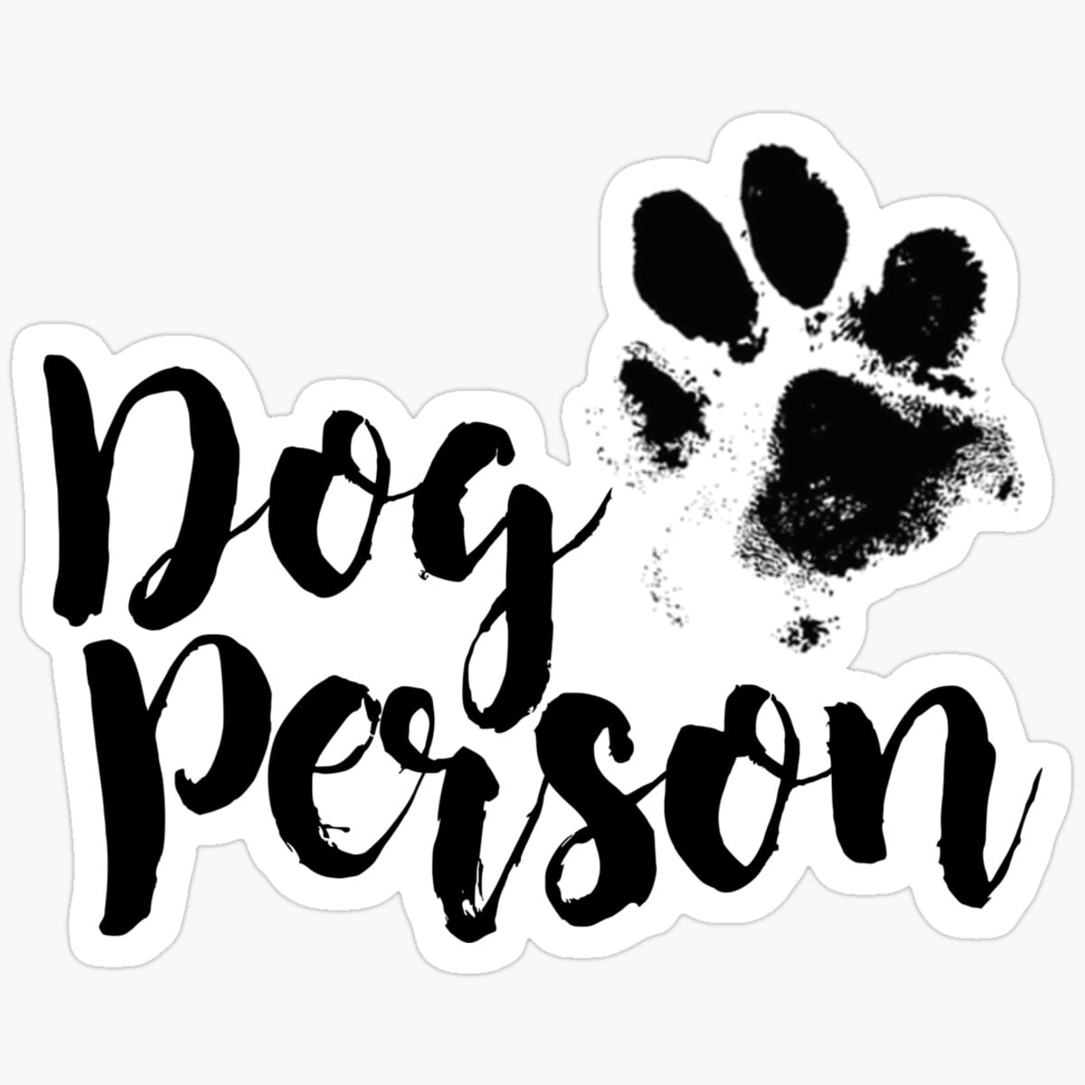 Kira Sticker - Dog Person Sticker, Funny Waterproof Decal For Pet ...