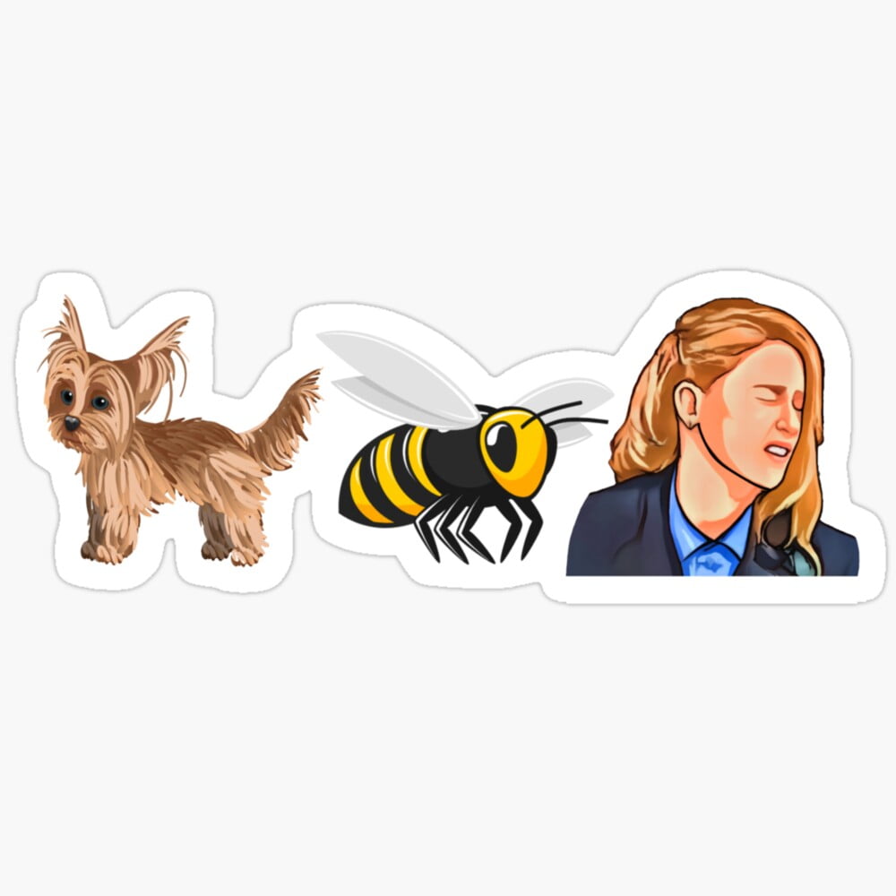 Kira Sticker - My Dog Stepped On A Bee Amber Johnny Dep Mega Pint Court ...