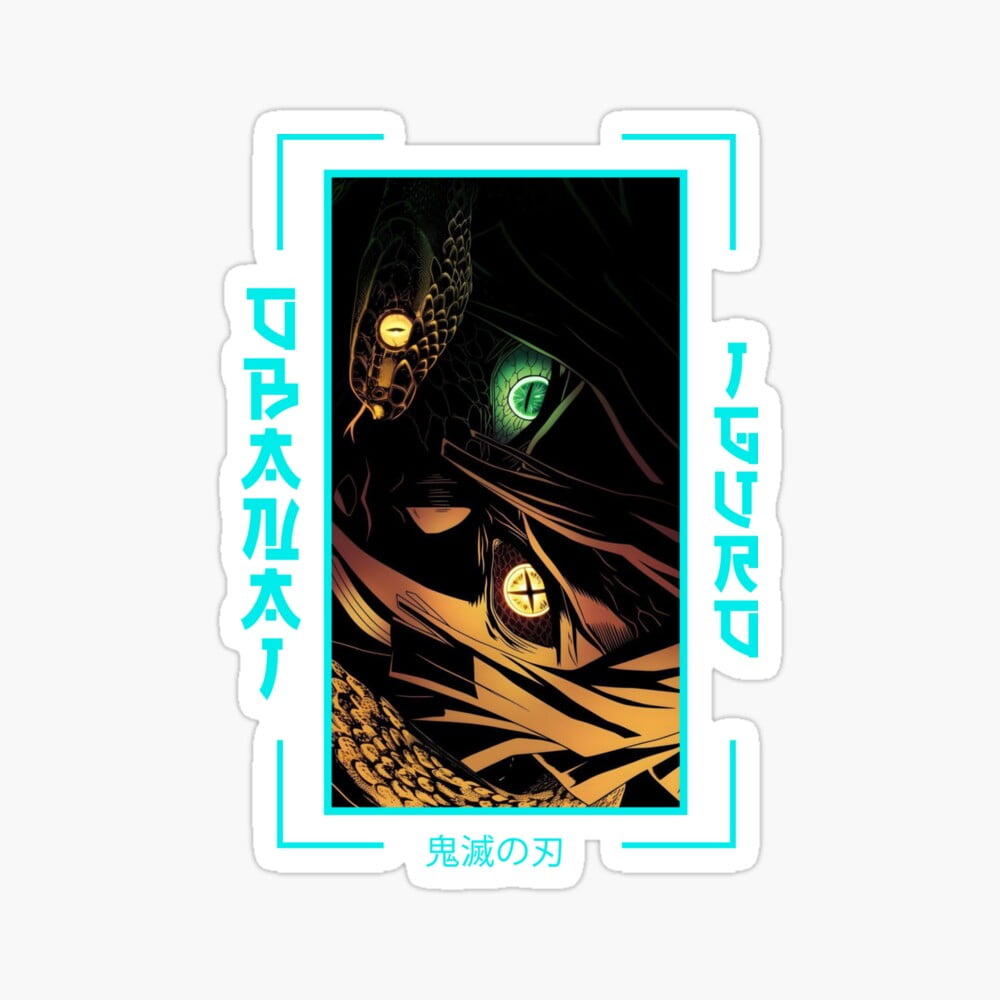 Kira Sticker With Demon Slayer Obanai Sticker Decorative Laptop, Phone ...