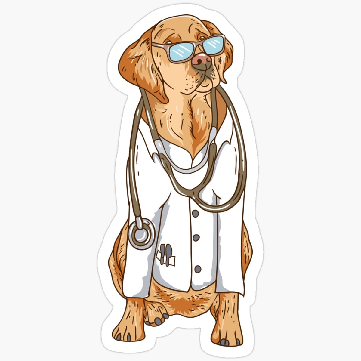 Kira Sticker - Dogtor Pets Veterinarian Doctor Animal Lovers Sticker ...