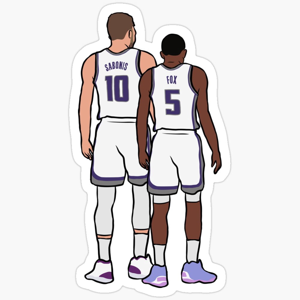 Kira Sticker - Domantas Sabonis & De'Aaron Fox Back-To Sticker - Single ...