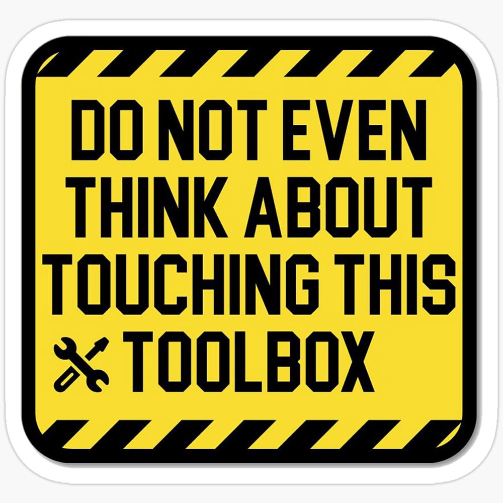 Kira Sticker - Don'T Touch This Toolbox Gift For You - Phone Stickers ...