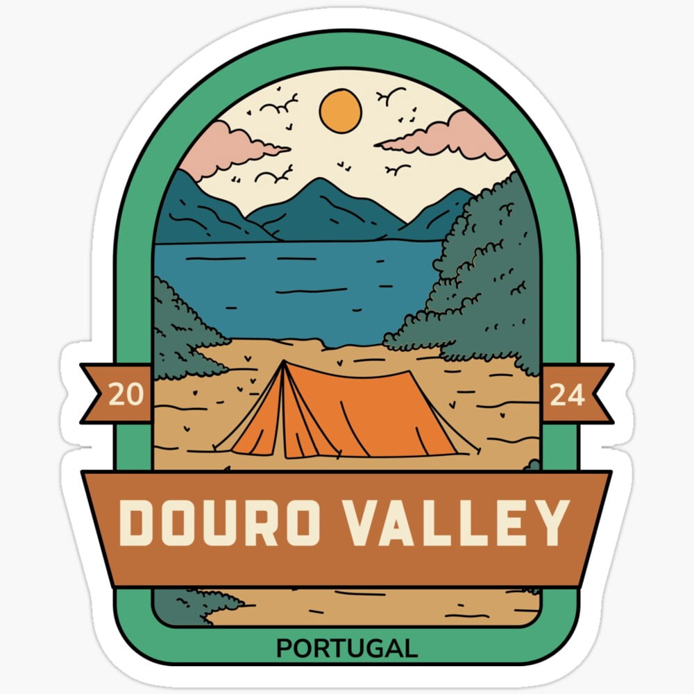 Kira Sticker - Douro Valley Camping Adventure Gift For You - Phone ...