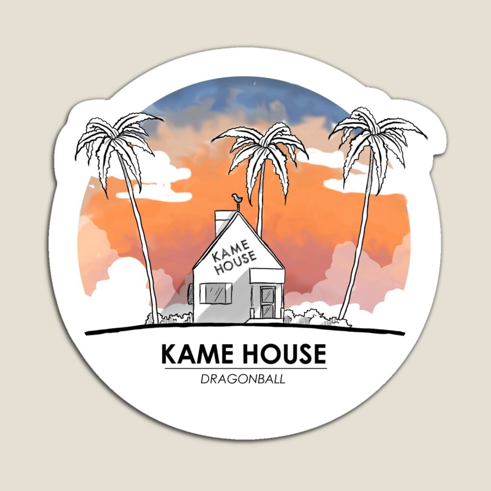 Kira Sticker With Dr@Gonb@Ll "Kame House" Architecture Drawing ...
