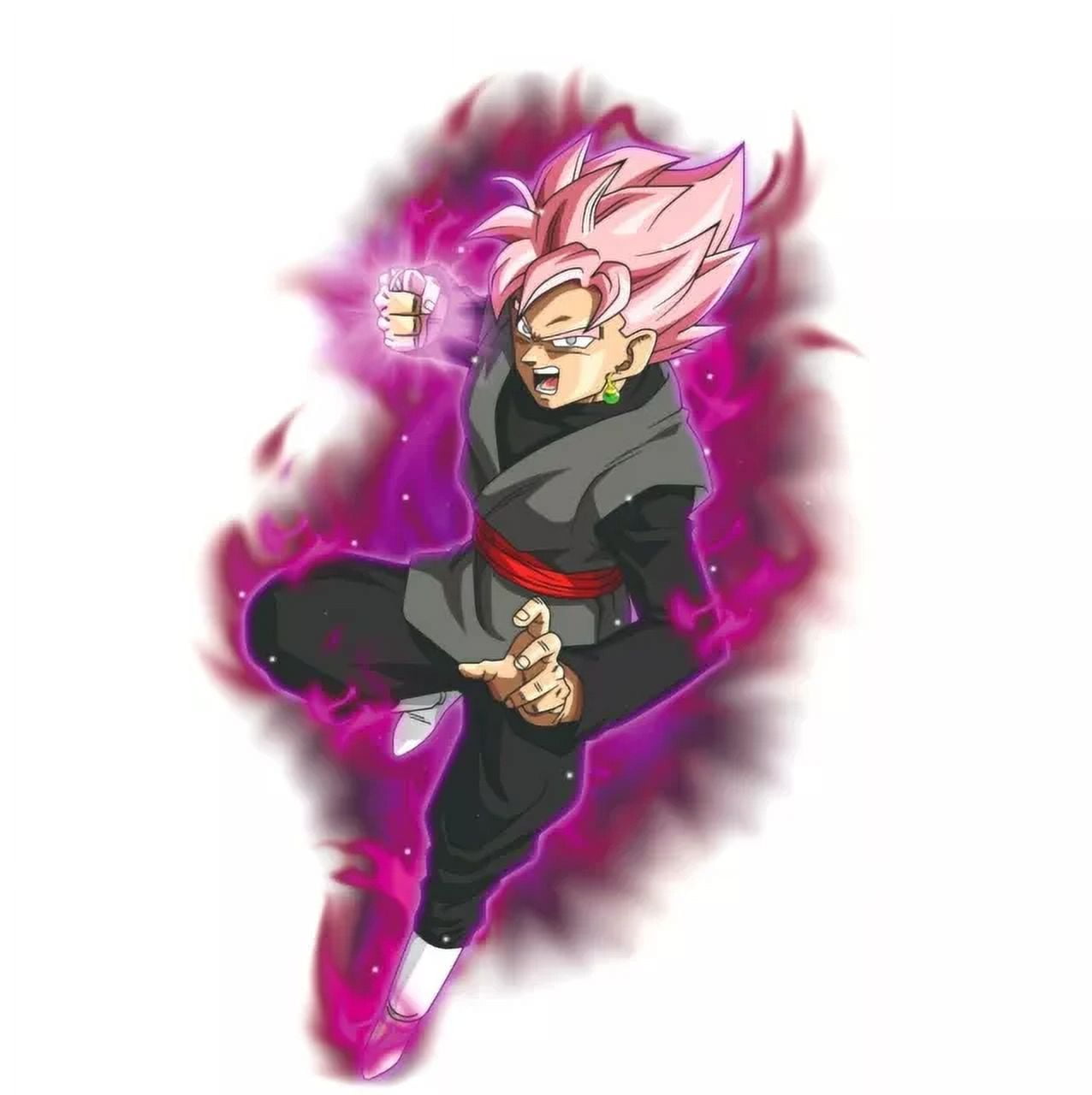 Kira Sticker With Dragon Ball Goku Black Rose Power Up Decorative ...