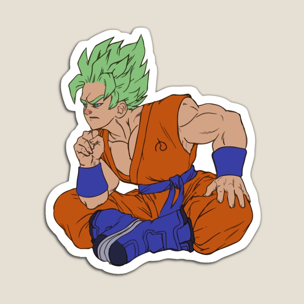 Kira Sticker With Dragon Ball Green G0Ku Super Saiyan: Power Unleashed ...