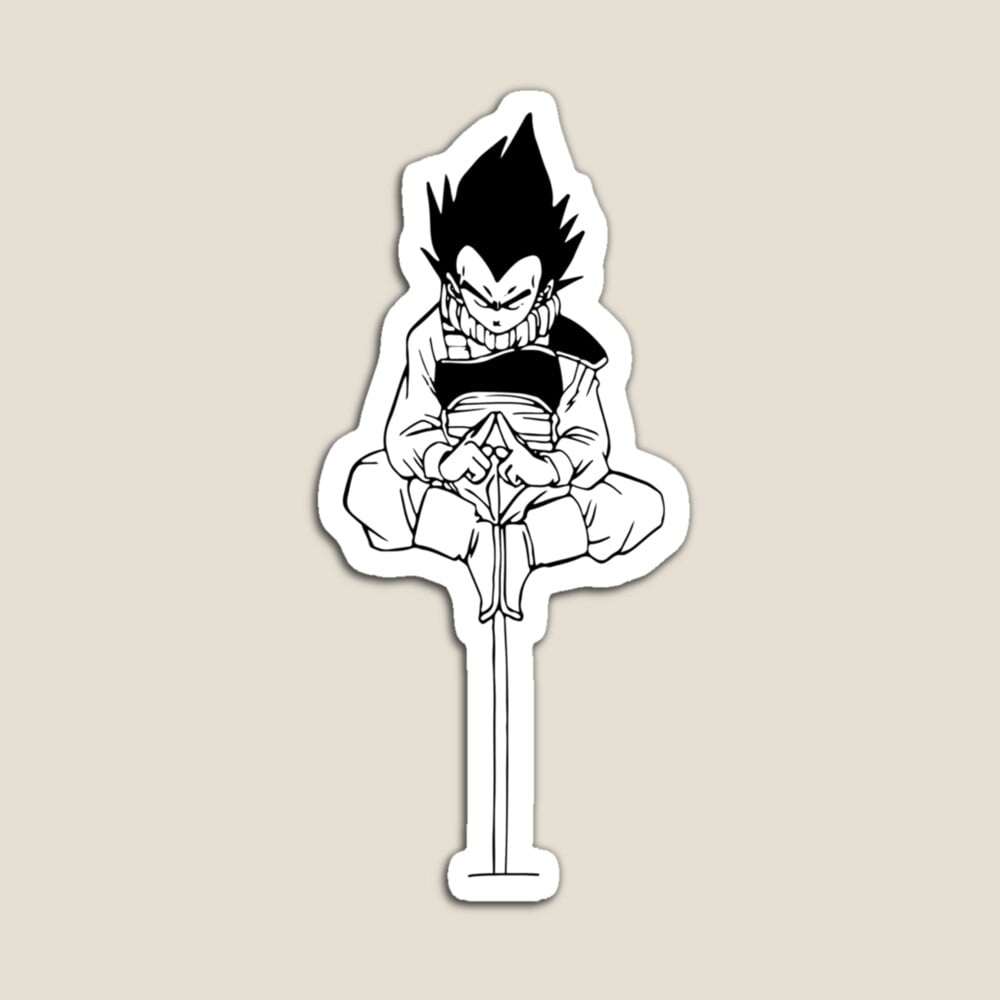 Kira Sticker With Dragon Ball Super 53 - Vegeta Essential Decorative ...