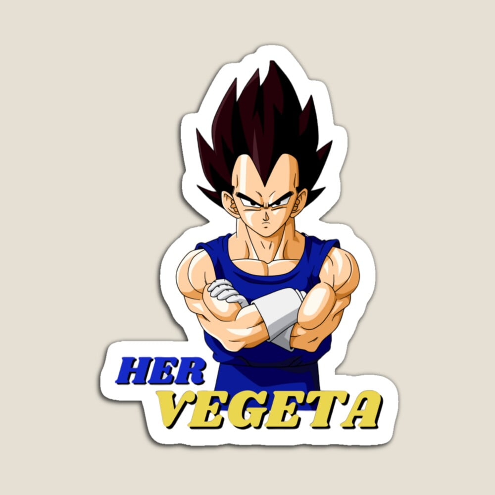 Kira Sticker With Dragon Ball Vegeta And Bulma Couples Design (Her Vegeta) Decorative Laptop ...