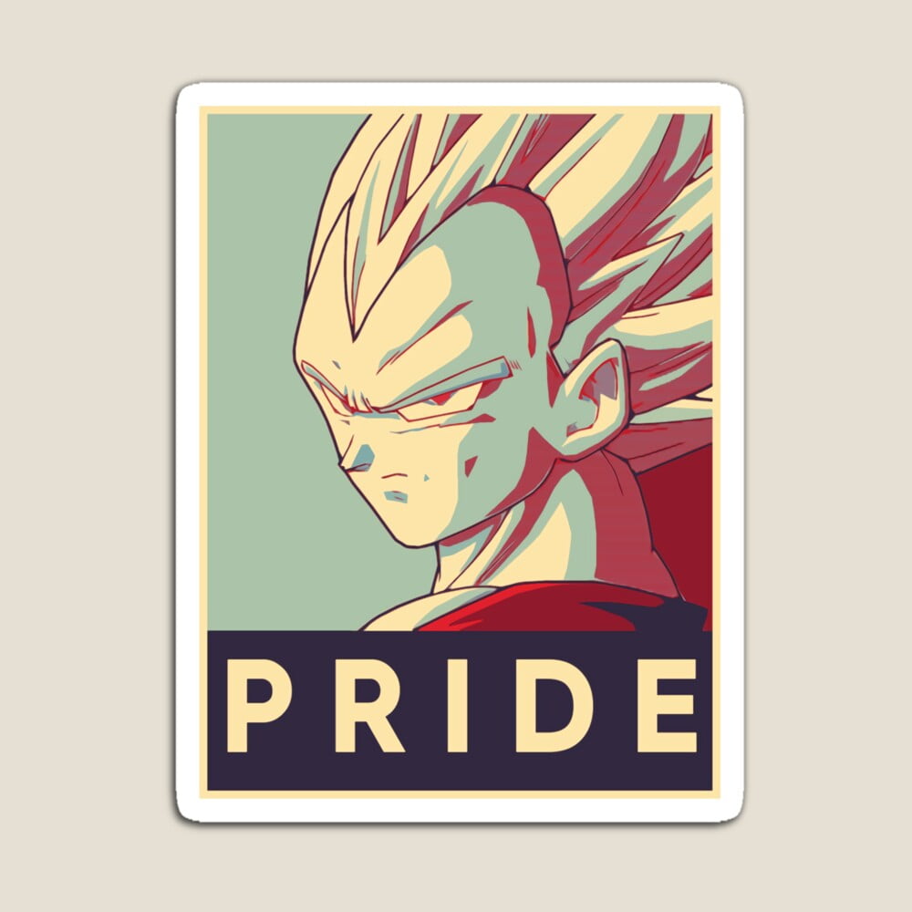 Kira Sticker With Dragon Ball Vegeta Pride/Designs For Men & Women ...