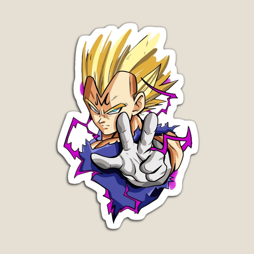 Kira Sticker With Dragon Ball Vegeta Super Saiyan/Gift For Fans ...