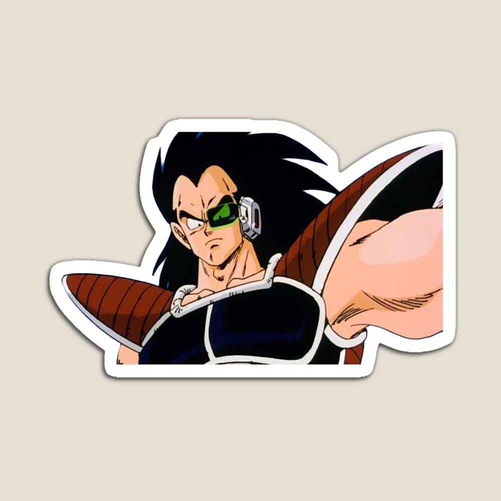 Kira Sticker With Dragon Ball Z Kai Raditz Character Decal Sticker ...
