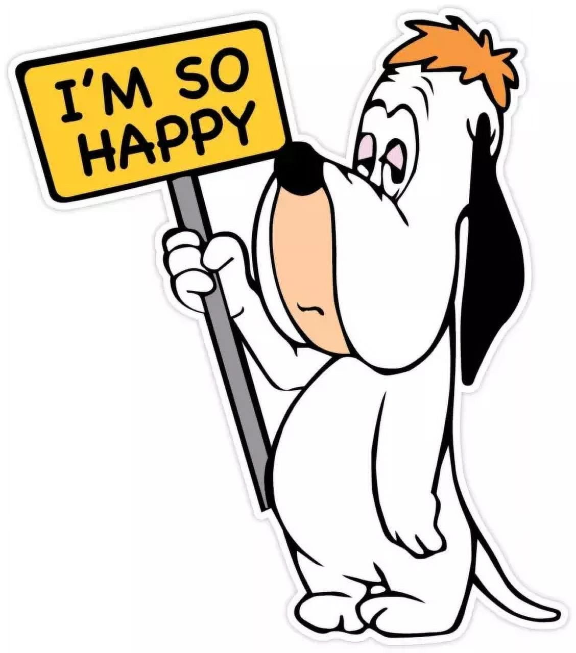 Kira Sticker With Droopy Dog I'M So Happy Cute Cartoon Decorative ...