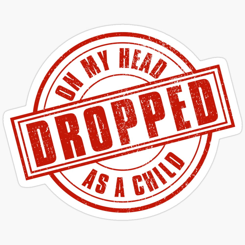 Kira Sticker - Dropped On My Head As A Child - Phone Stickers ...