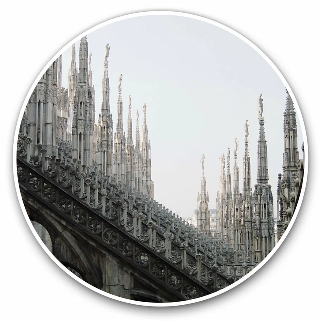 Kira Sticker With Duomo Di Milano Gothic Architecture Cool Gift ...