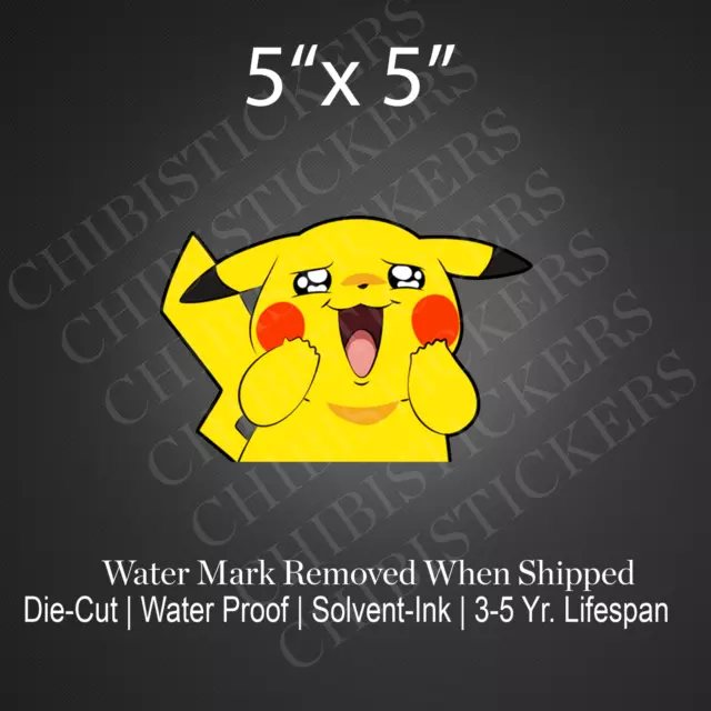 Kira Sticker With Electric Pokemon Raichu Evolution Pikachu Decal ...