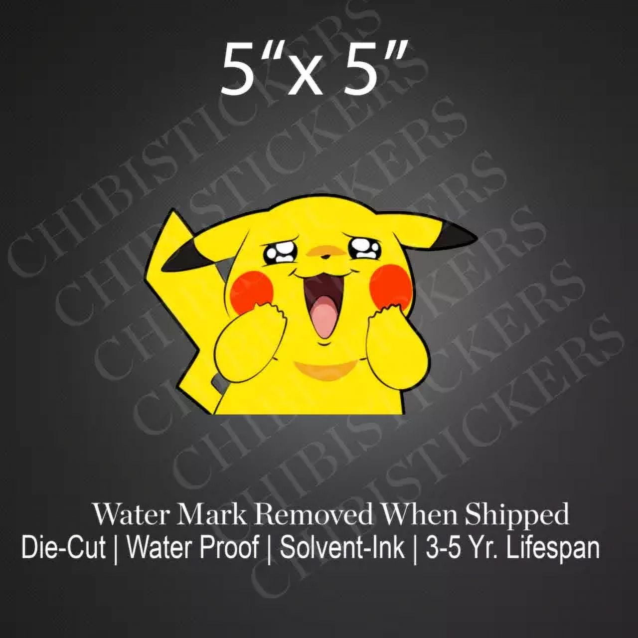 Kira Sticker With Electric Pokemon Raichu Evolution Pikachu Peeker ...