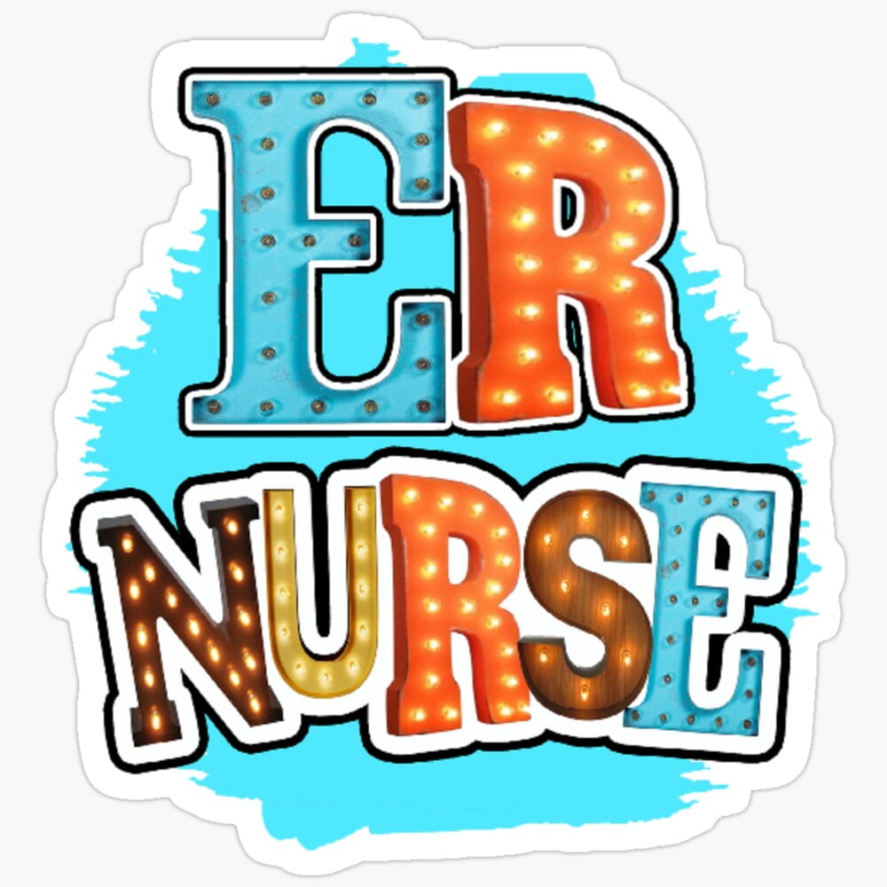 Kira Sticker - Emergency Room Registered Nurse Er Nurse Sticker ...