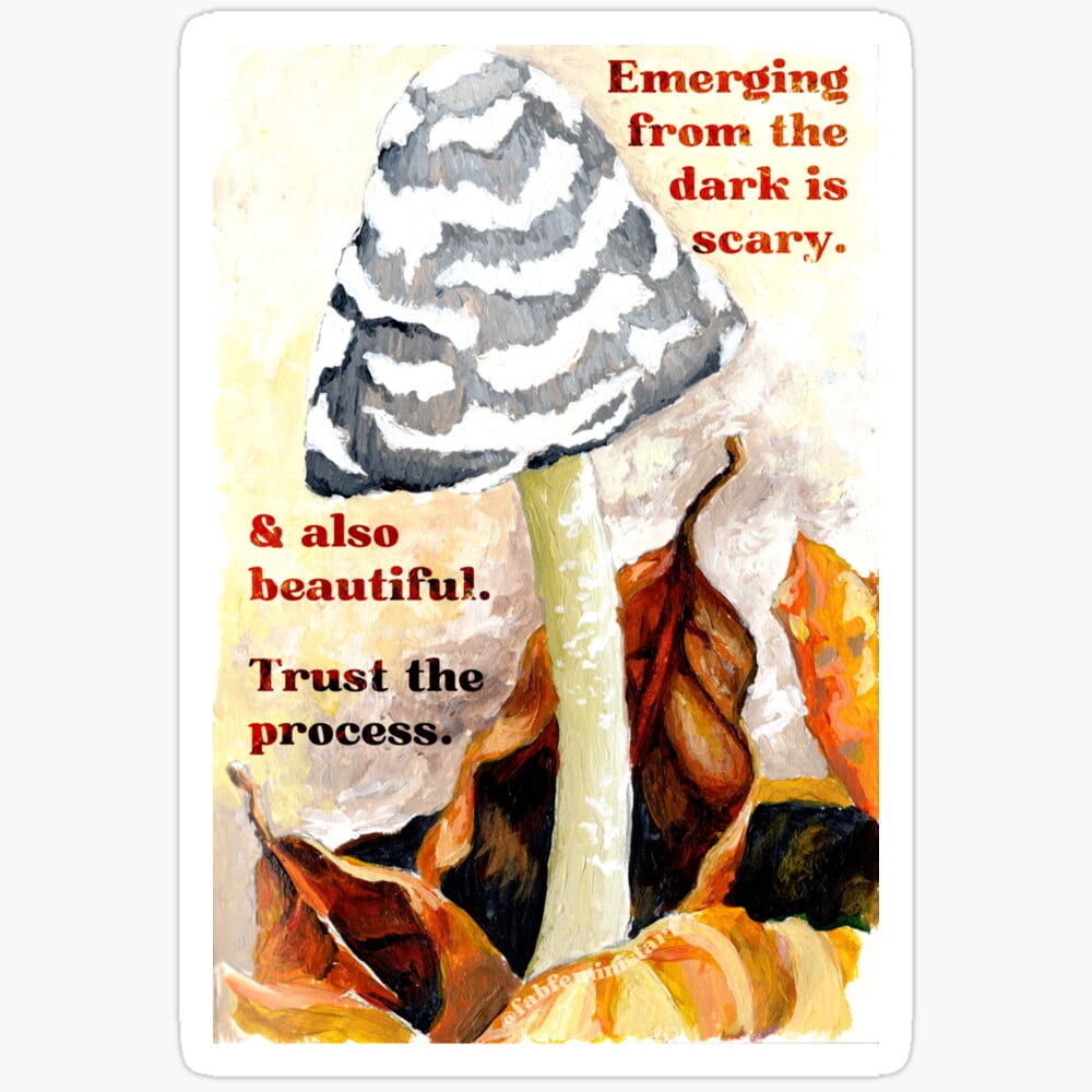 Kira Sticker - Emerging From The Dark Is Scary And Beautiful Gift For ...