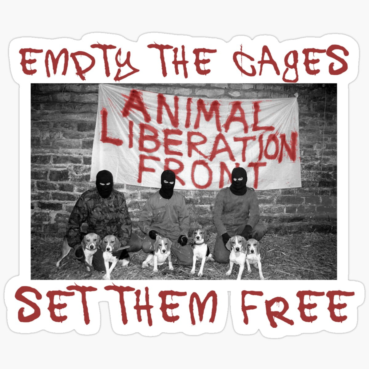 Kira Sticker - Empty The Cages, Set Them Free Sticker, Funny Waterproof ...