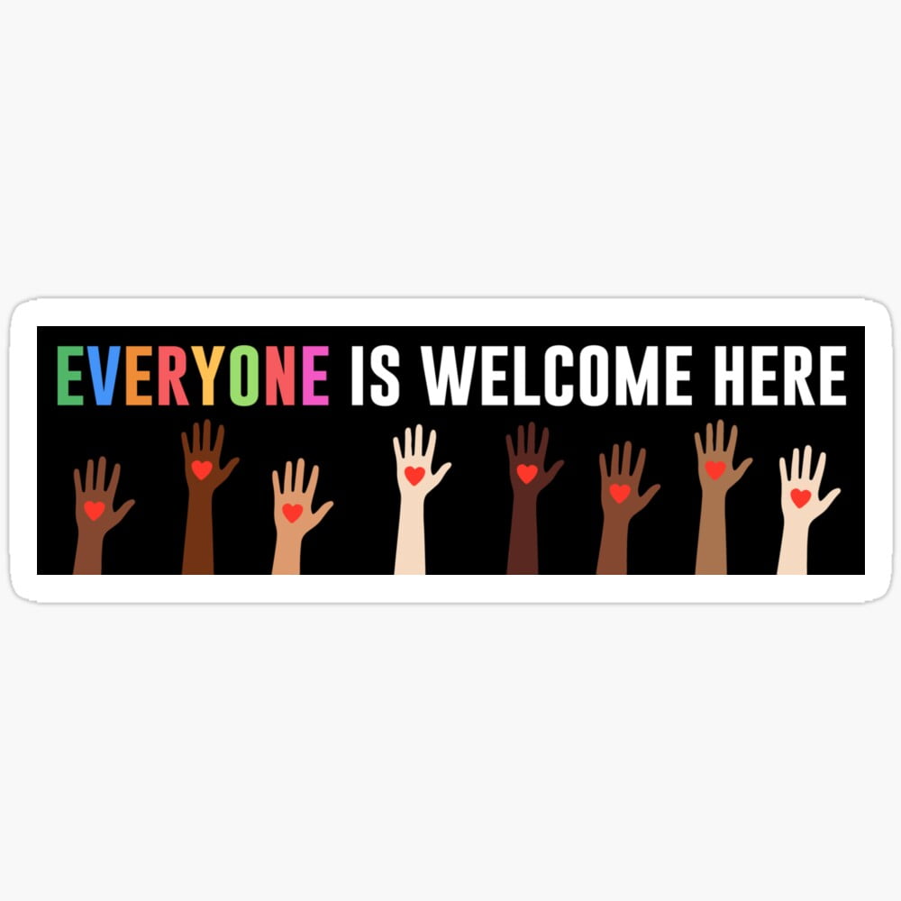 Kira Sticker With Everyone Is Welcome Here Idaho Teacher Car Bumper ...