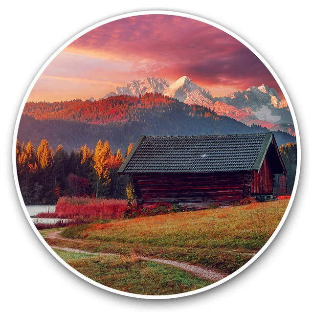 Kira Sticker With Fairy Lake Zugspitze Alps Mountains Cool Gift ...