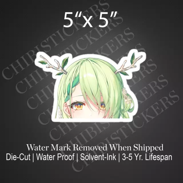 Kira Sticker With Fauna Ceres Vinyl Waterproof Anime Girl Hololive ...