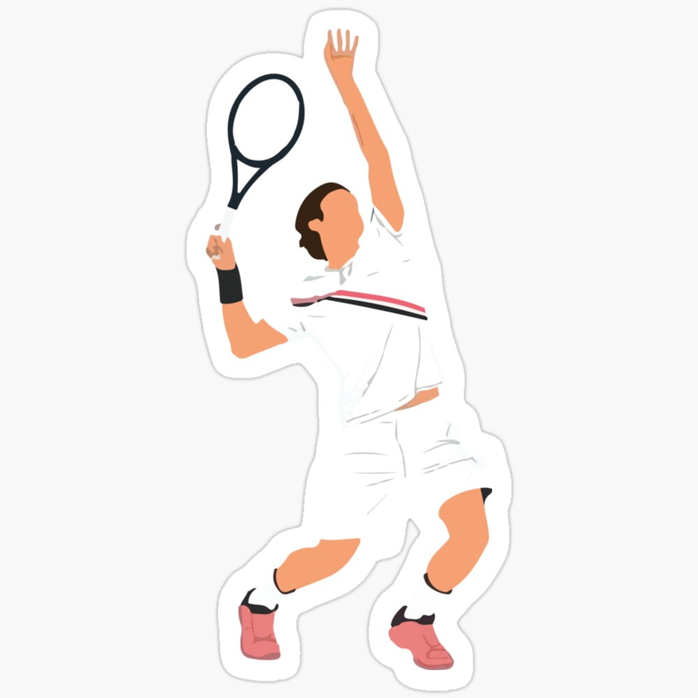 Kira Sticker - Federer Serving Sticker - Walmart.com
