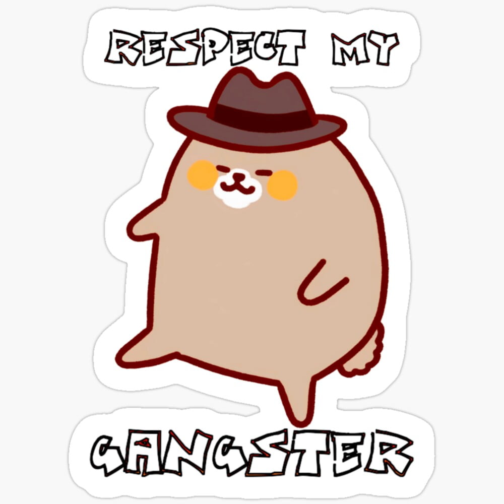 Kira Sticker - Fedora Purrfection - Respect My Gangster Gift For You ...
