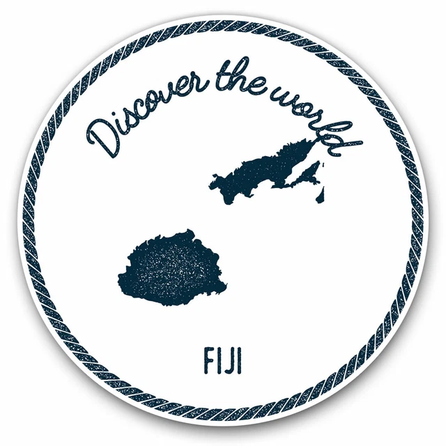 Kira Sticker With Fiji Island Map Travel Holiday Cool Gift Decorative ...