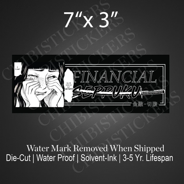 Kira Sticker With Financial Seppuku Jdm Anime Eyes Slap Car Window ...