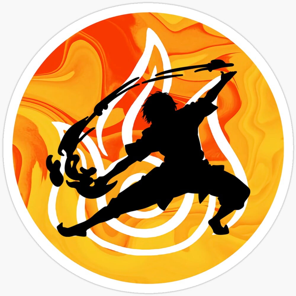 Kira Sticker - Fire Element Avatar Gift For You - Phone Stickers ...