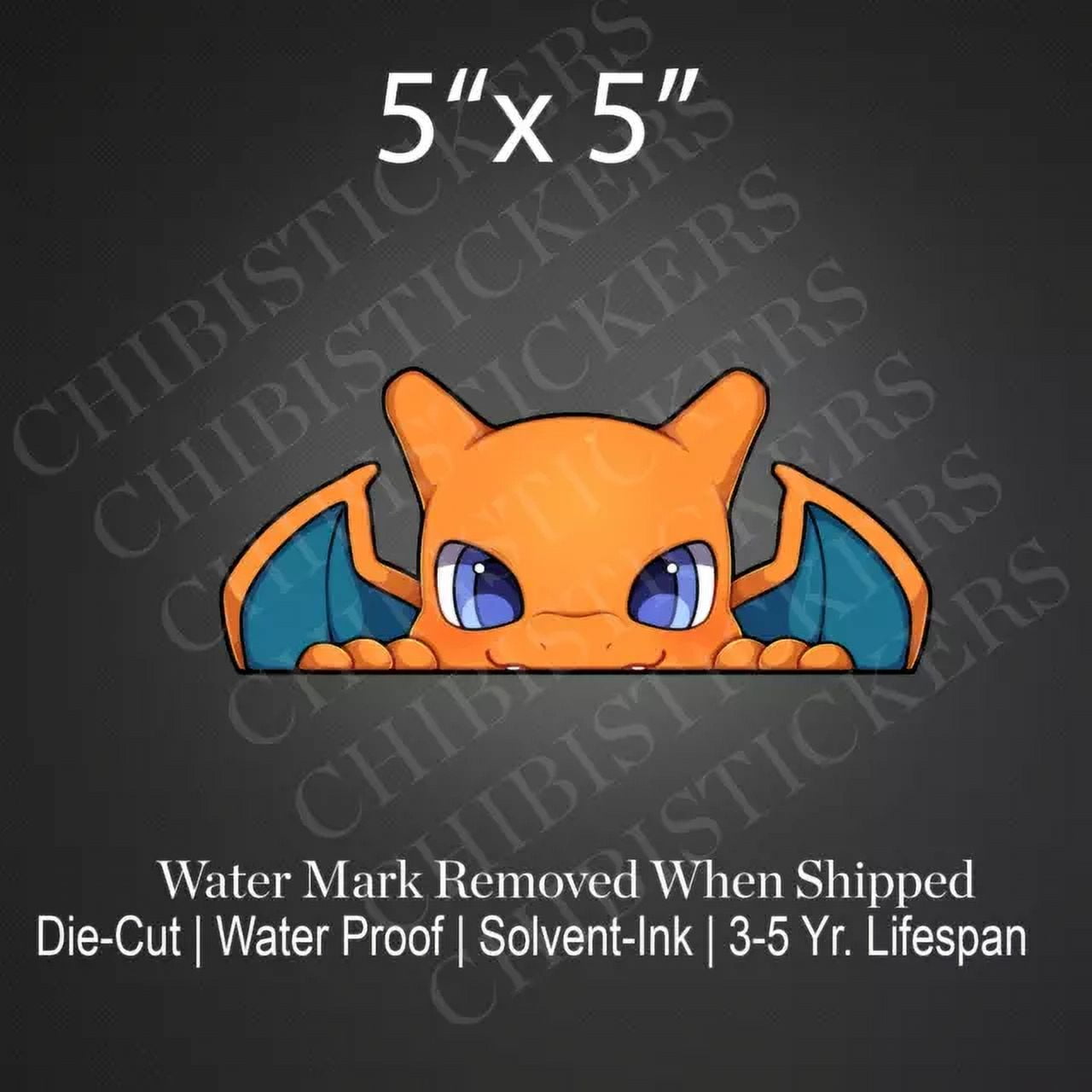 Kira Sticker With Fire Pokemon Charizard Charmander Charmeleon Vinyl ...