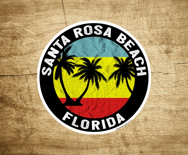 Kira Sticker With A Florida Santa Rosa Beach Decal Emerald Coast ...