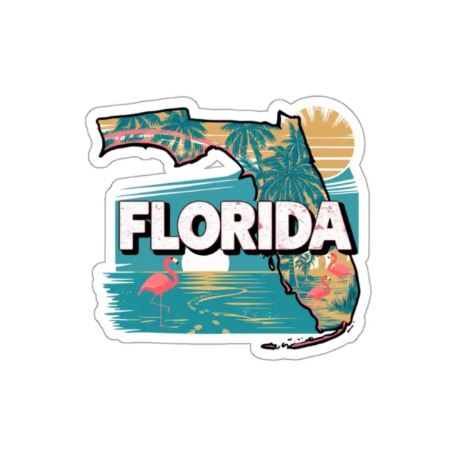 Kira Sticker With Florida State Vinyl Outline Aesthetic Design United ...