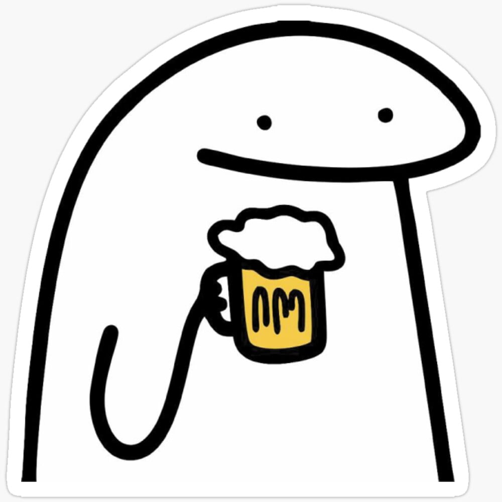Kira Sticker - Flork With Beer - Phone Stickers, Waterproof Decals ...