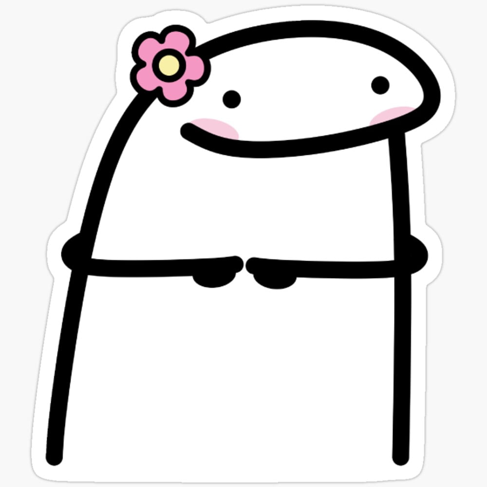 Kira Sticker - Flork With Flower - Phone Stickers, Waterproof Decals ...